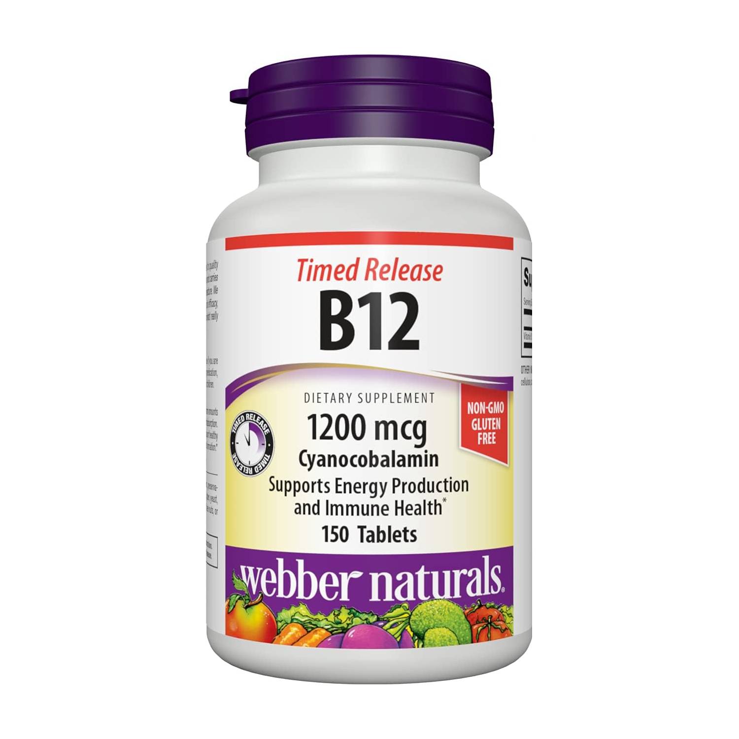 Webber Naturals B12 Timed Release 1200 mcg