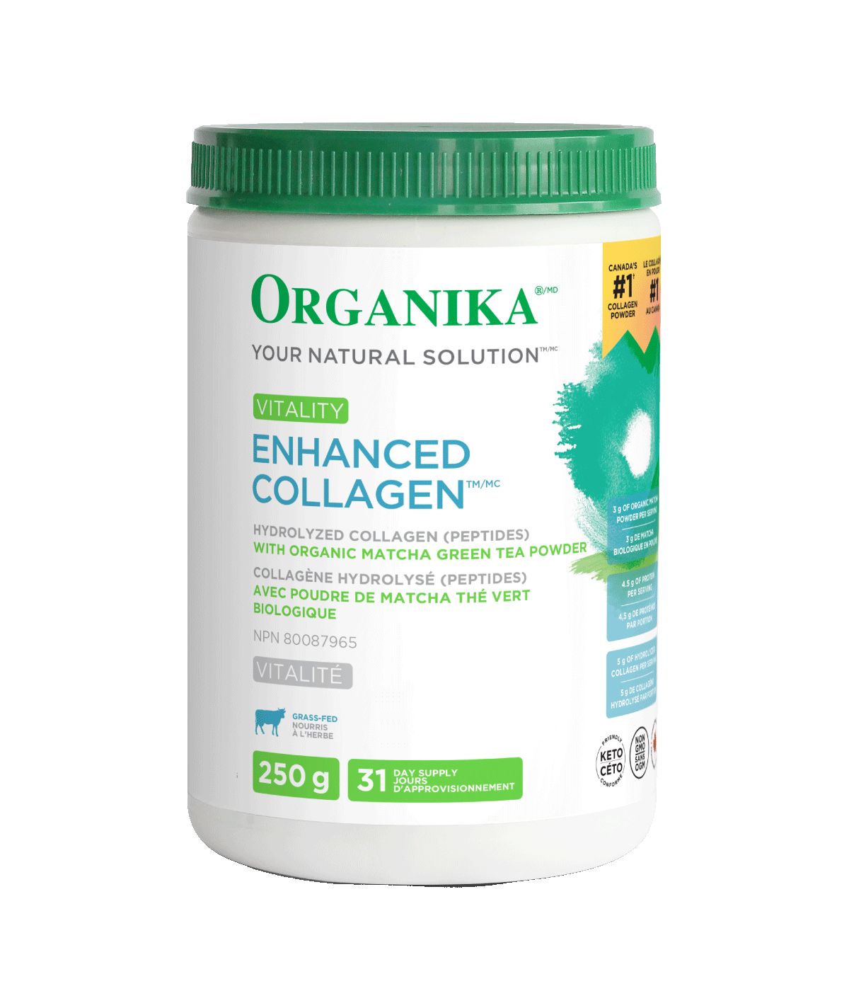 Organika Enhanced Collagen Vitality — Skin, Hair, Joint & Gut Health ...