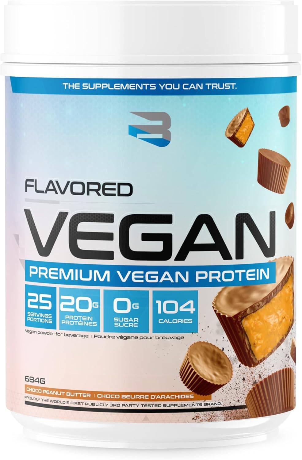 Believe Supplements Flavored Vegan Protein Powder – 20g Plant-Based Protein