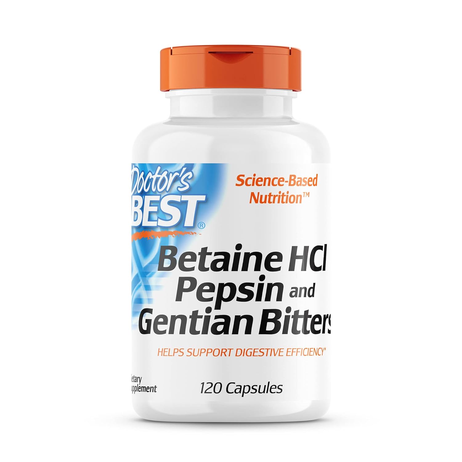 Doctor's Best Betaine HCl Pepsin & Gentian Bitters – Digestive Support