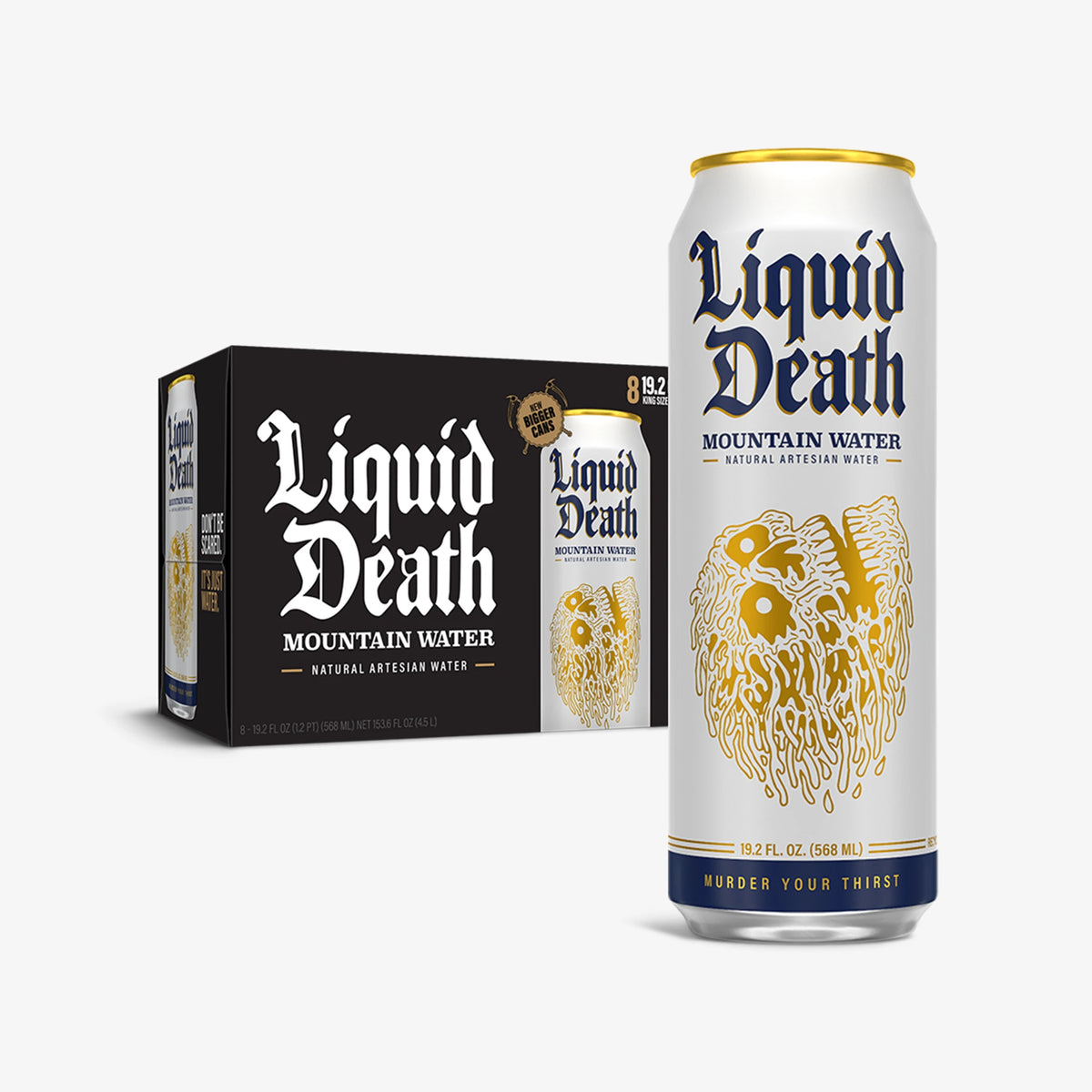 Liquid Death Mountain Water - Natural Artesian Water