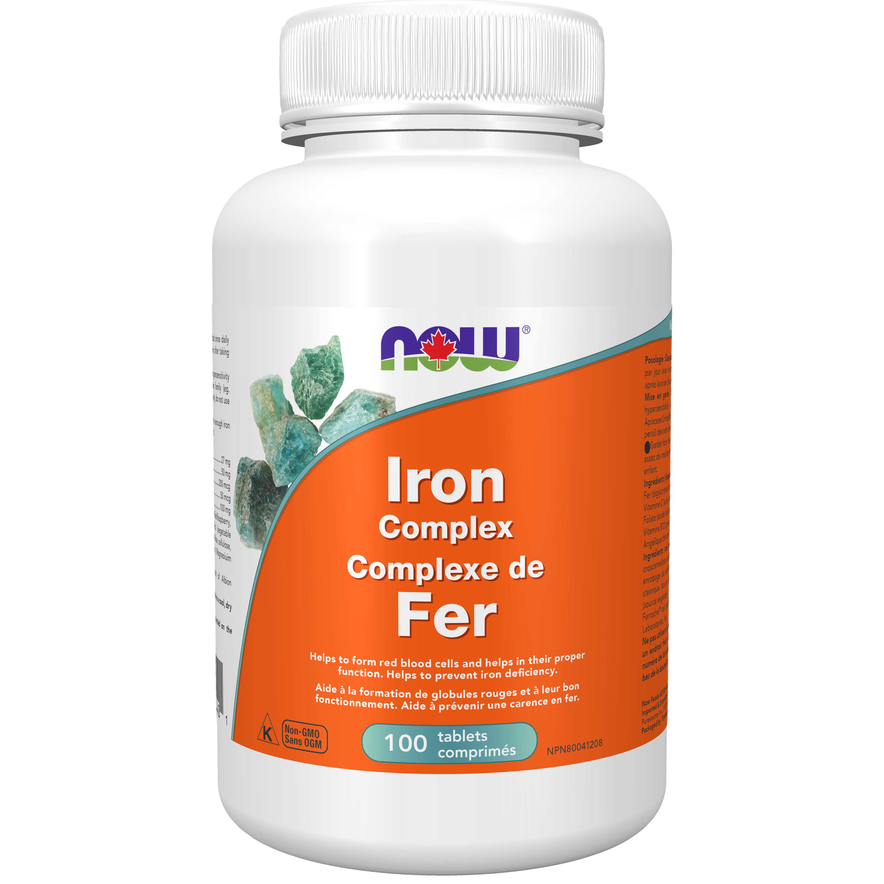 NOW Iron Complex 100 Tablets – Gentle, Bioavailable Blood Builder