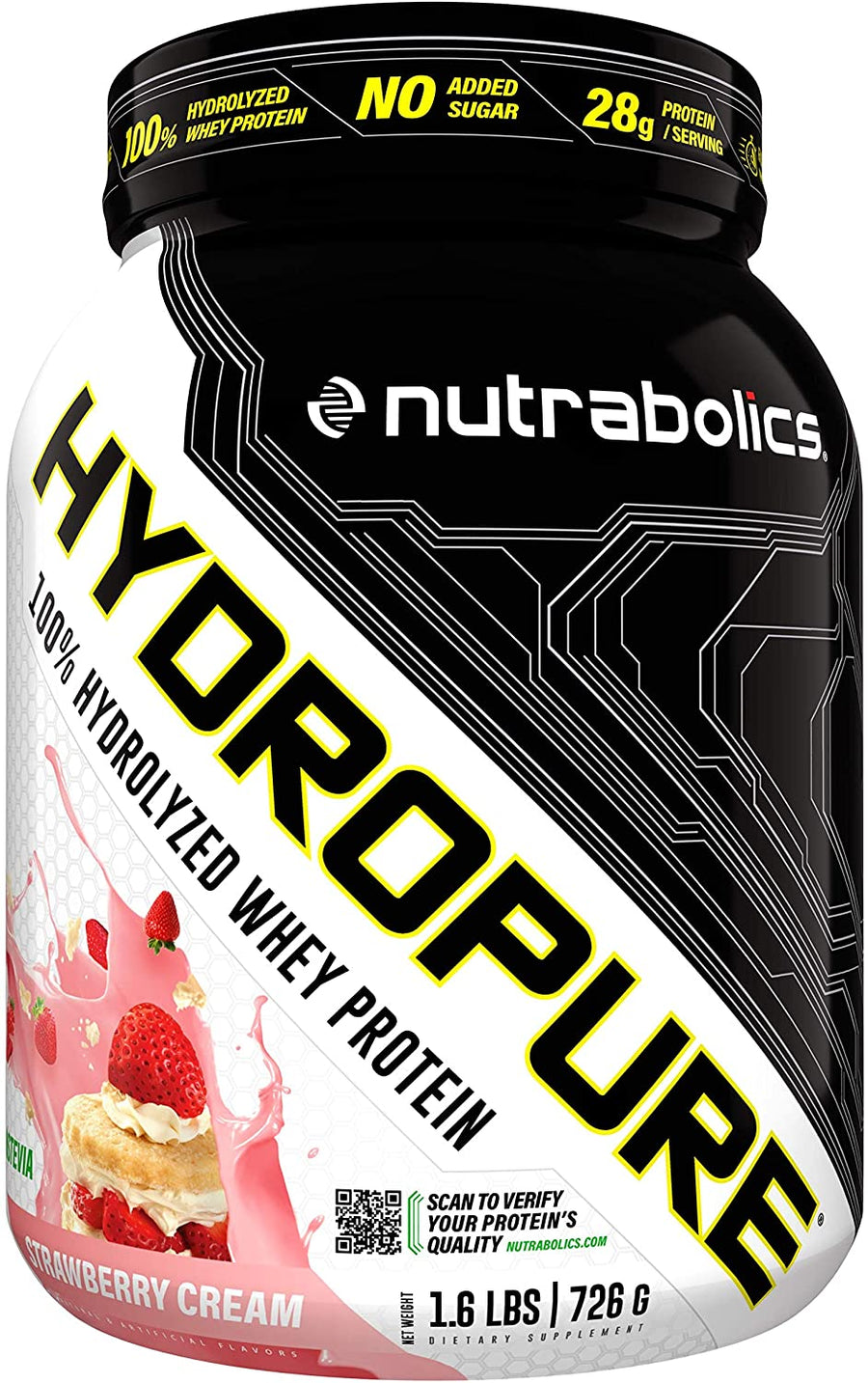 Nutrabolics HydroPure - 100% Hydrolyzed Whey Protein (1.6lb, 4.5lb)