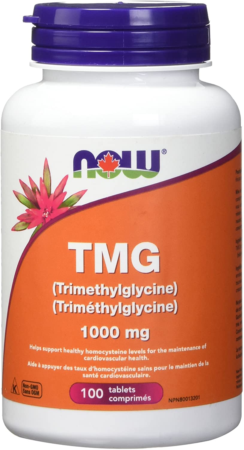 NOW TMG (Trimethylglycine) 1,000mg – Cardiovascular & Liver Support