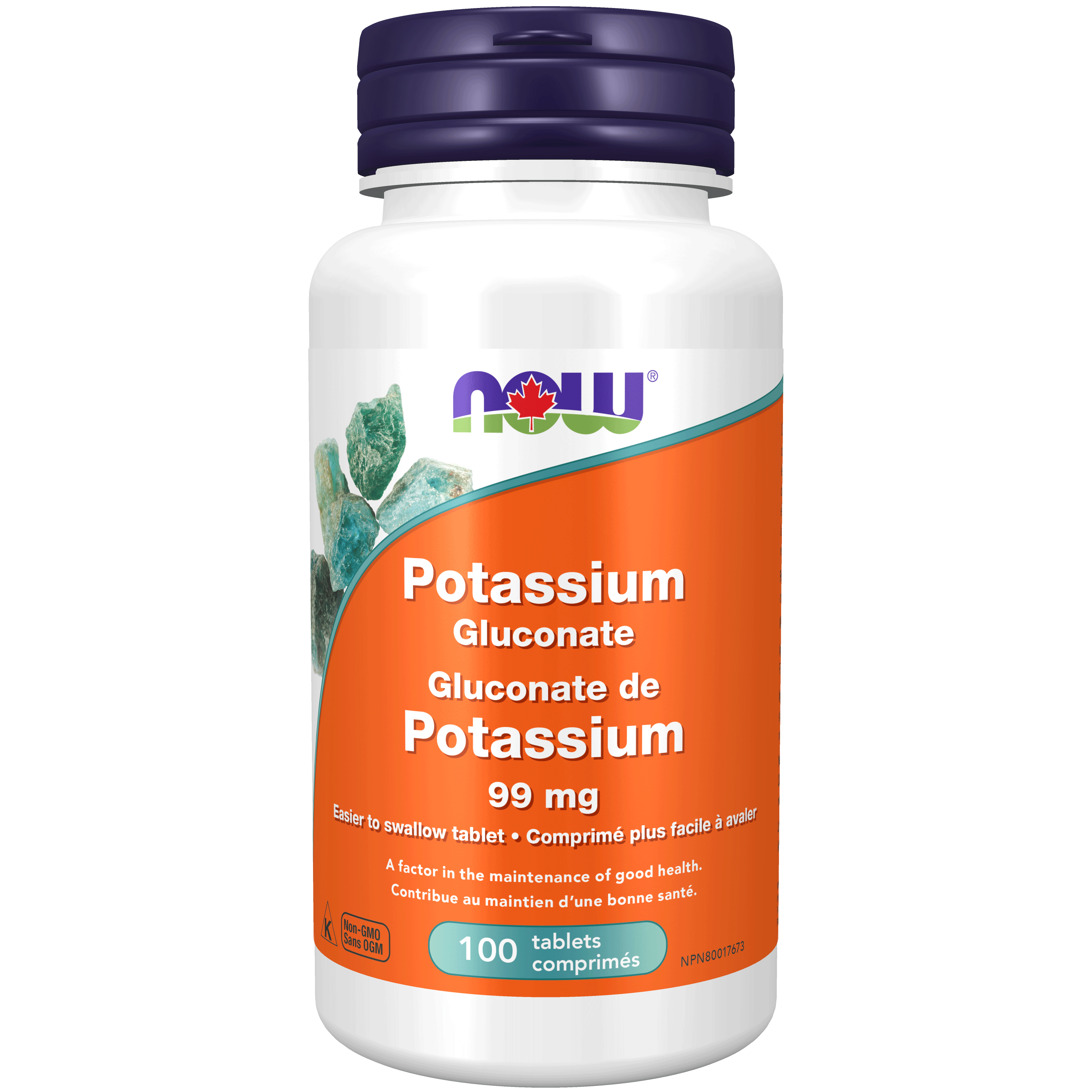 NOW Foods Potassium Gluconate 99mg – Electrolyte Balance & Muscle Support
