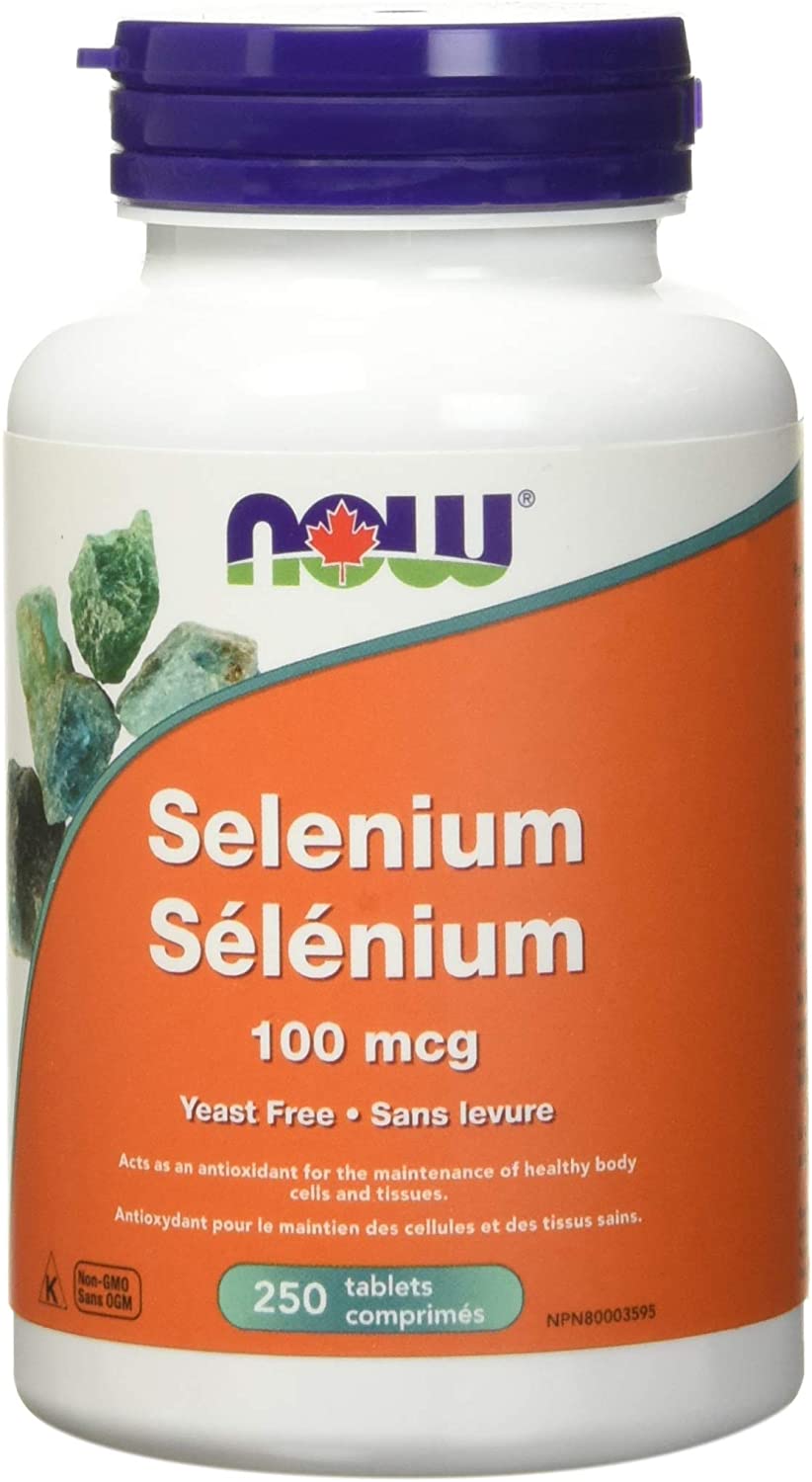 NOW Selenium 100 mcg – Yeast-Free Antioxidant Support