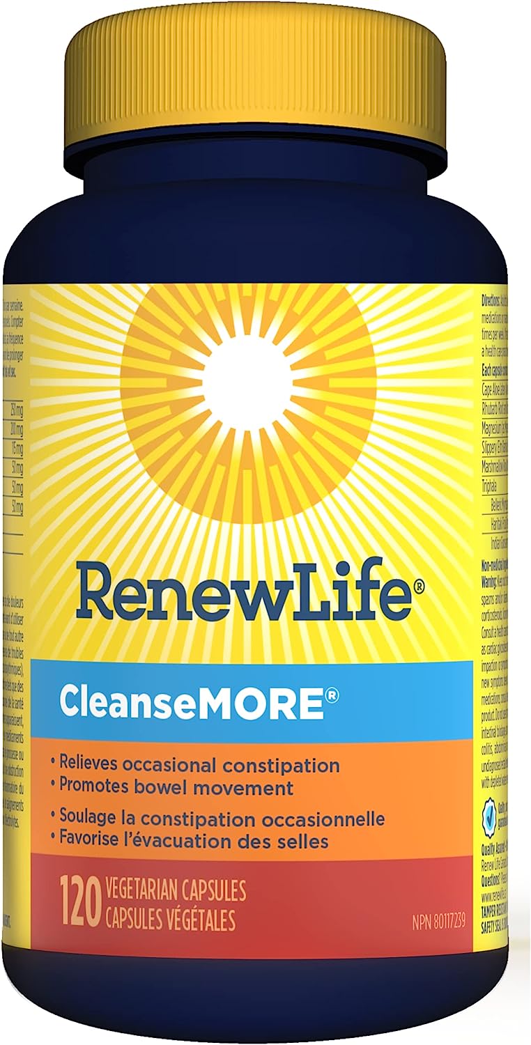 Renew Life CleanseMORE — Natural Colon Cleanse & Constipation Relief